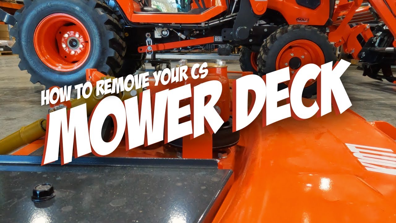 Step-by-Step Guide: How to Remove a KIOTI CS Series Mower Deck with Ease