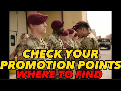 How to Find your Promotion Points - U.S. Army