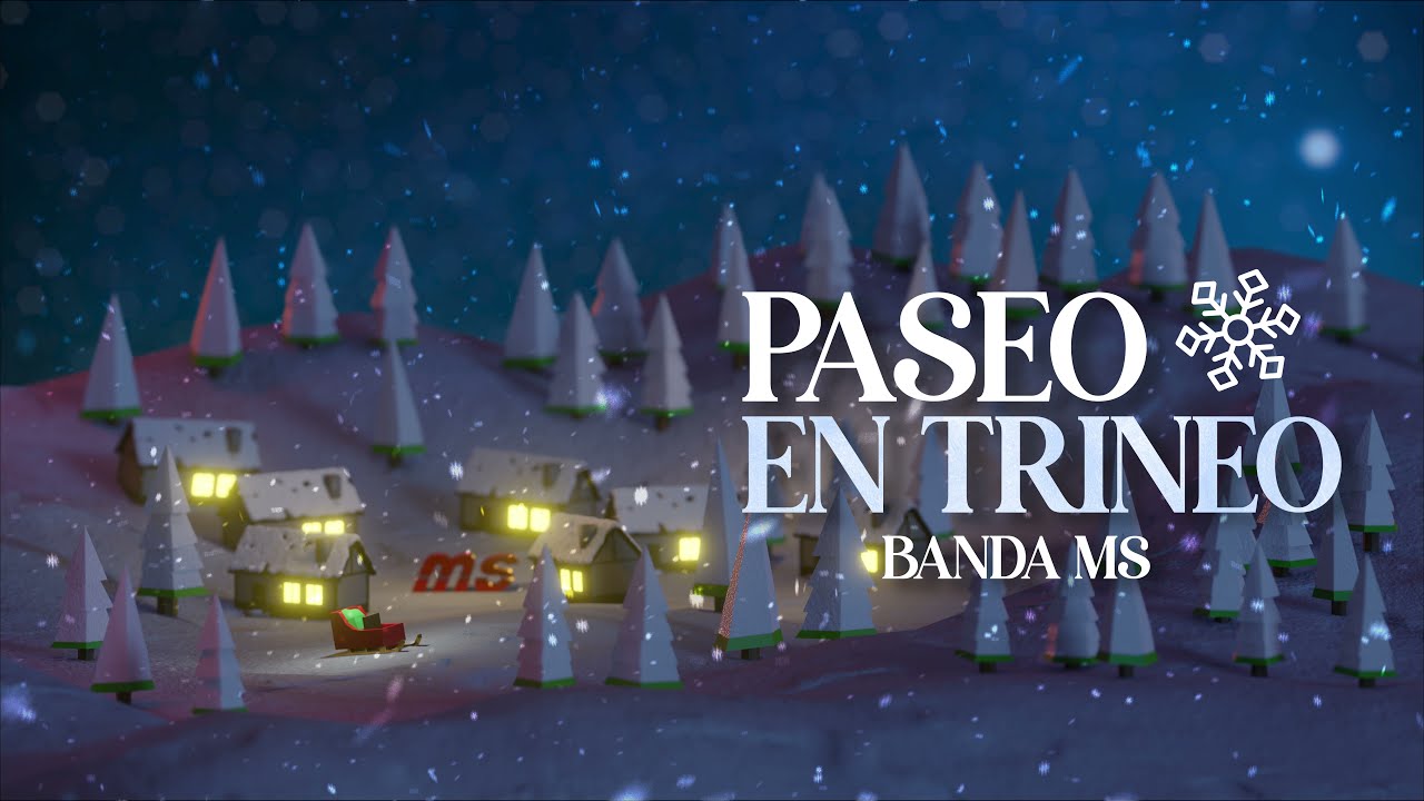 BANDA MS - PASEO EN TRINEO (LYRIC VIDEO)