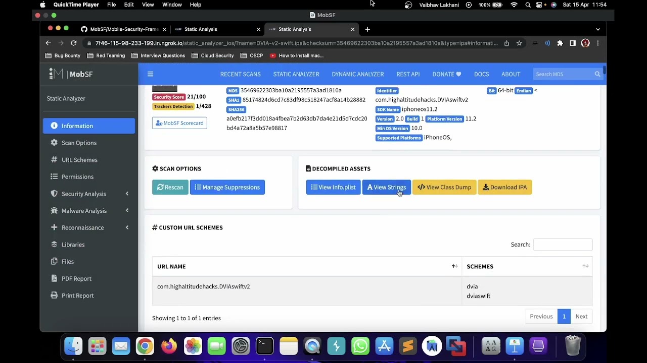 iOS Pentesting - MobSF
