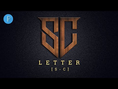 SC LOGO DESIGN | How to make two English of inisial letters monogram logo in Pixellab