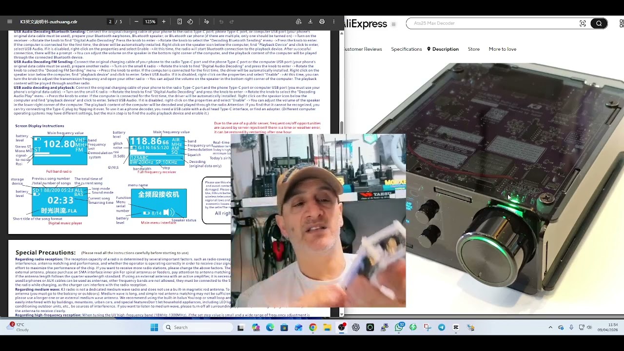 K3 Receiver Instructions