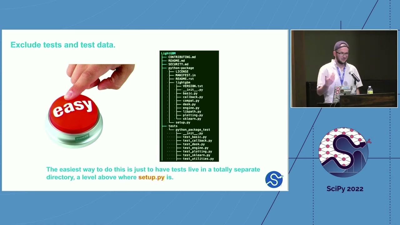 Does that CSV need to be on PyPI? Probably not. - James Lamb | SciPy 2022