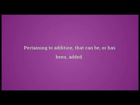 additive meaning in English