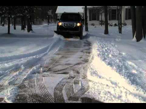 Auto Angle Snow Plow Driveway Demonstration Video:The HomePlow™ by Meyer®