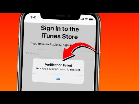 How to fix verification failed apple id or password is incorrect | 2021
