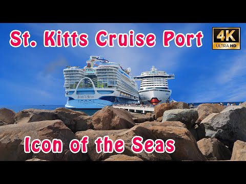 4K | Icon of the Seas | Basseterre, St Kitts Cruise Port Tour | Day 4
