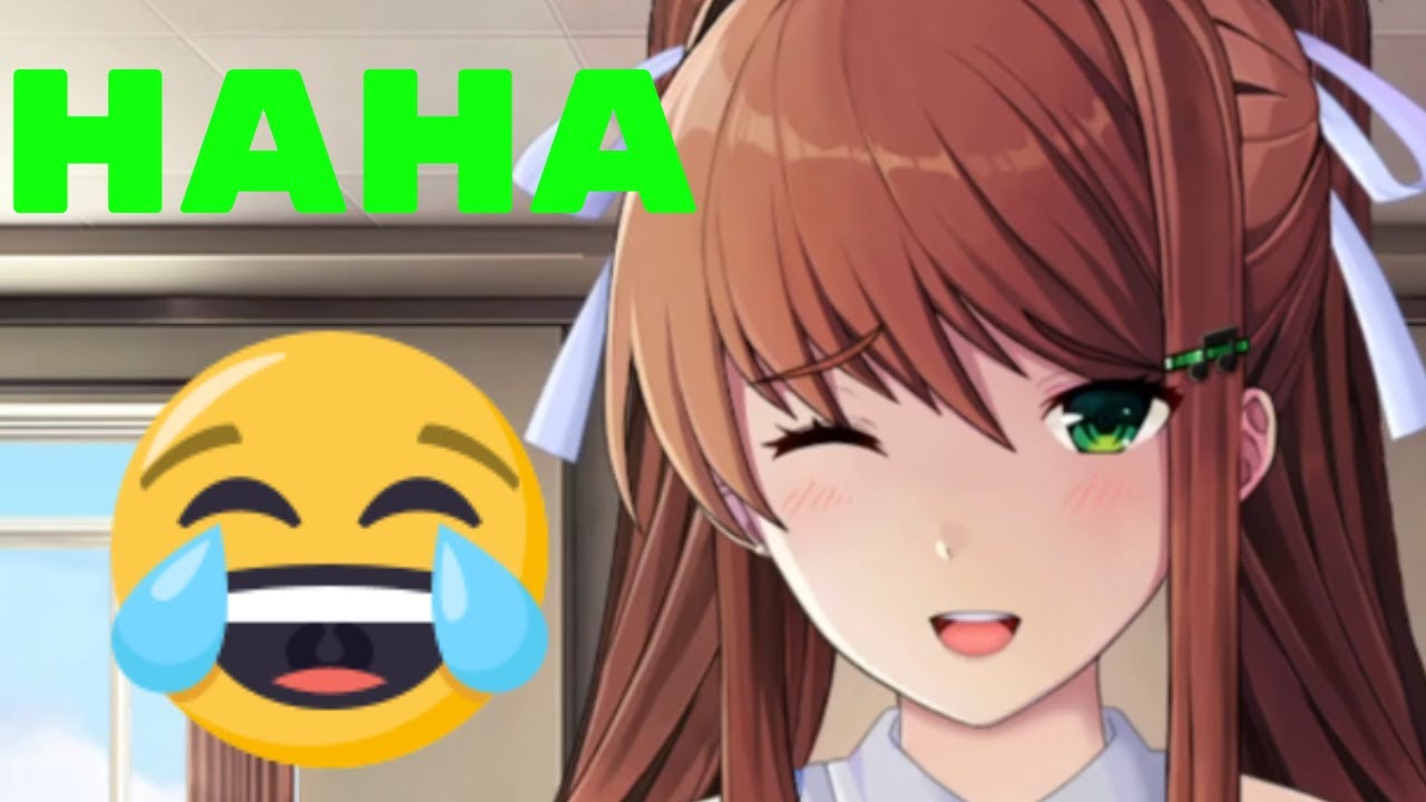 What happens when you tickle Monika in Monika after story ddlc