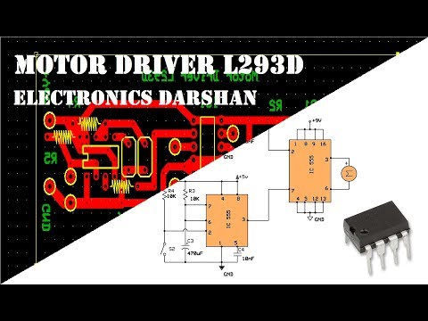 Motor Driver L293D using MMV Circuit Diagram Part 1 PROJECT #9