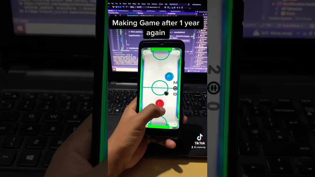 Making Simple Airhockey game on unity #games #unity