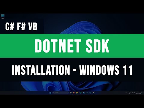 How to Download and Install dotnet ( .Net ) SDK for C# F# Visual Basic Programming in Windows 11