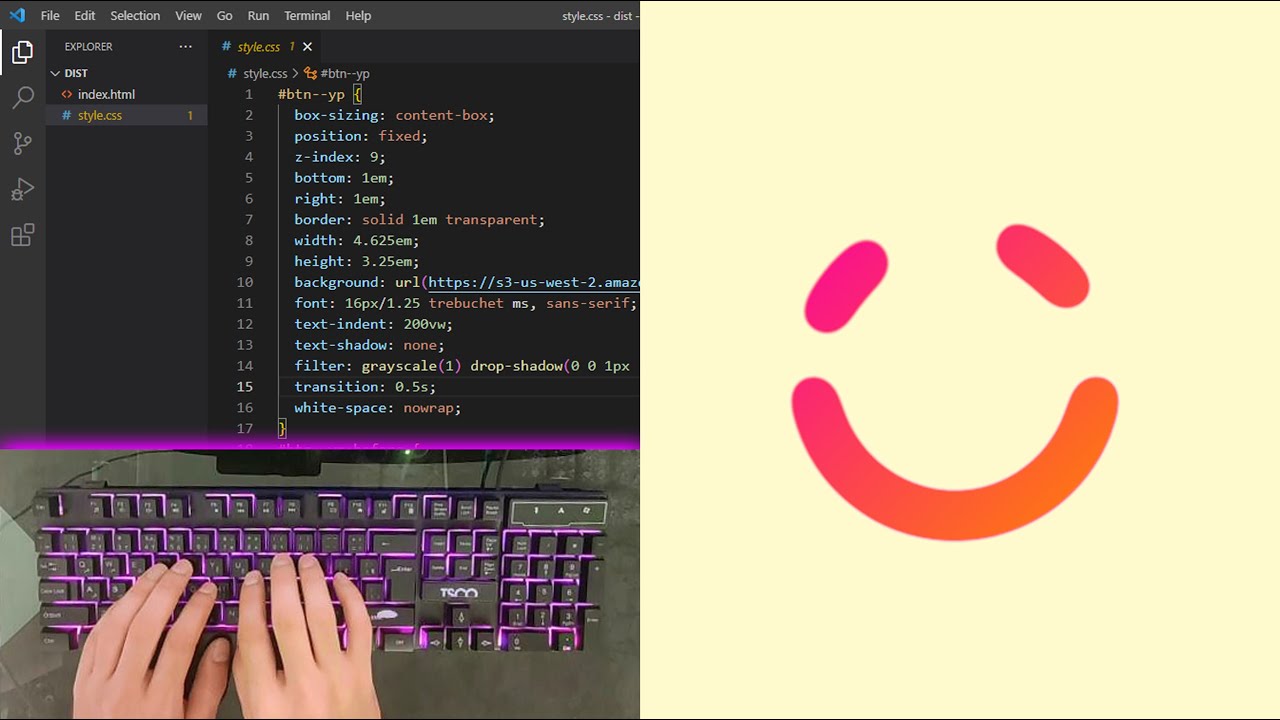 ASMR Programming - Pure CSS Liquid Loader | Html CSS - No Talking