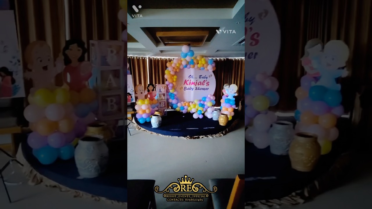 Medium Baby shower Decoration by rishit_events_official contact :-875862785