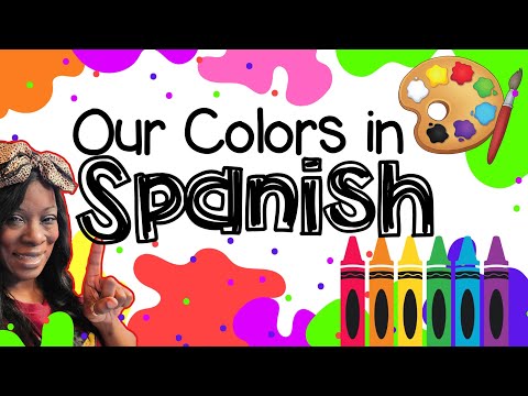 Colors in Spanish for Teachers | Los colores | Language Learners Prek ESL Daycare Preschool