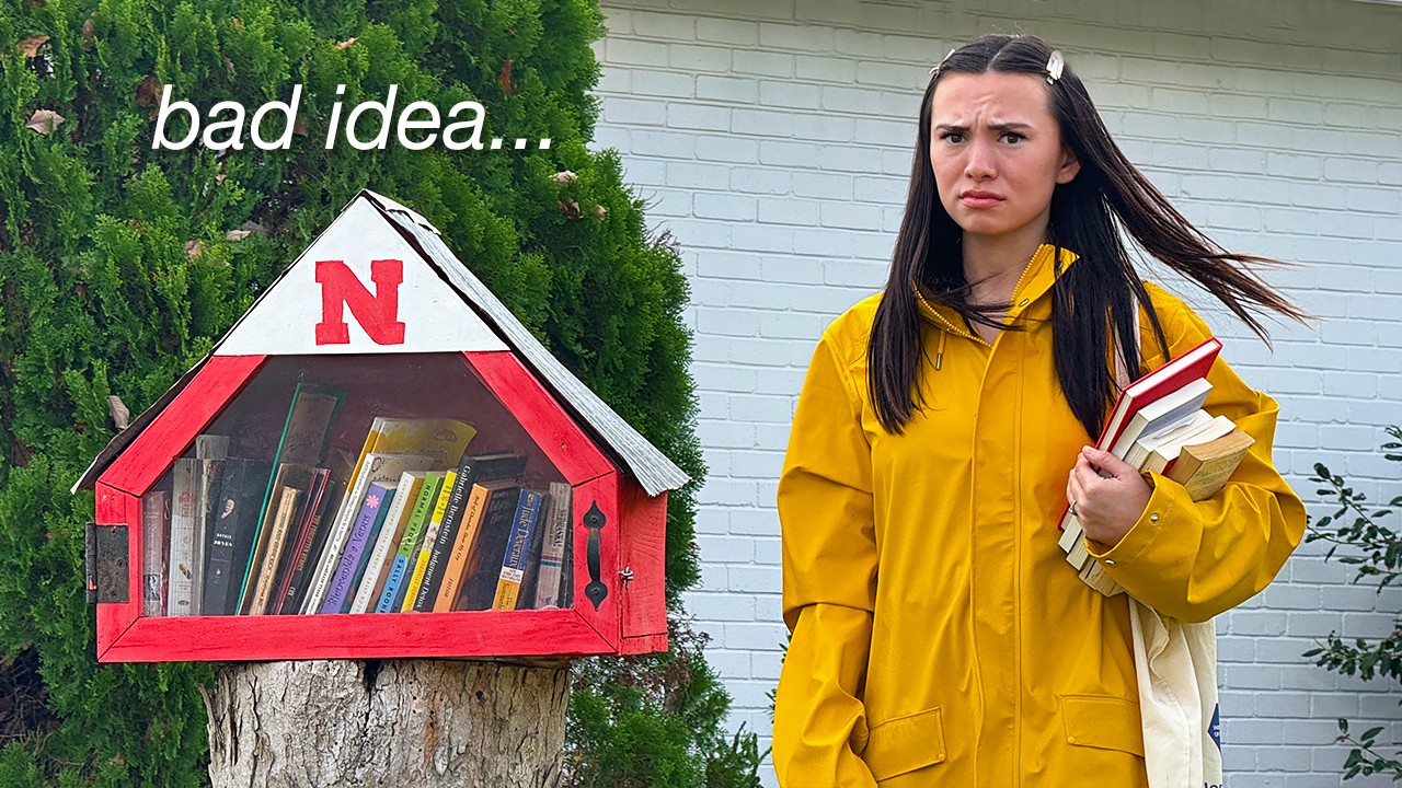 ONLY reading from free little libraries for a week