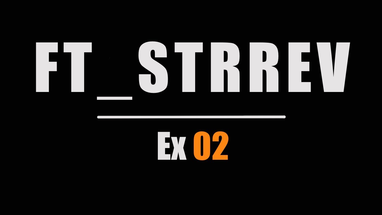 ft_strrev | ex02