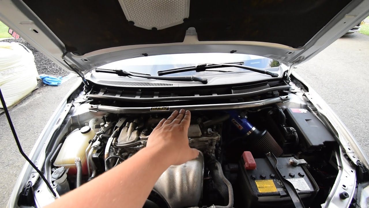 AEM Strut Bar Install and Prep for GSMotorClub Cars and Coffee!