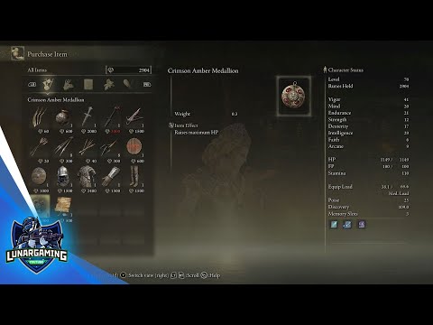 How To Get Crimson Amber Medallion, Bastard Sword Elden Ring