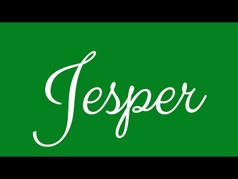 Learn how to Write the Name Jesper Signature Style in Cursive Writing