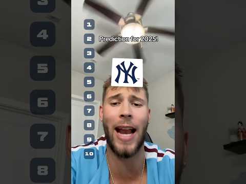 Predictions for the 2025 MLB season! (RANKING)