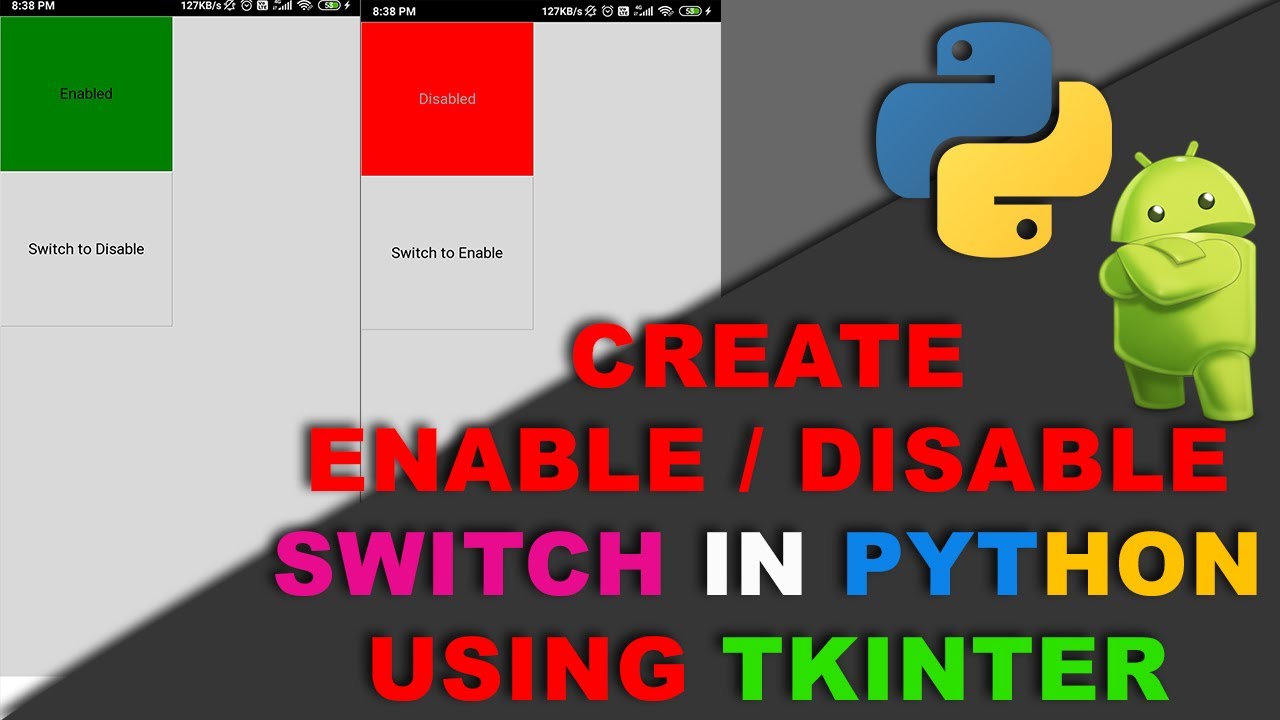 Tkinter - Enable Disable Button in Python using Tkinter