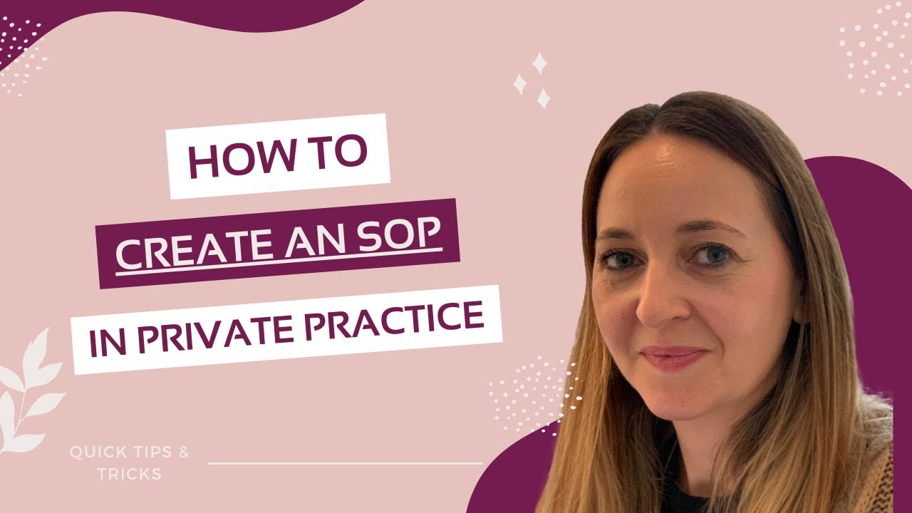 How to Create SOPs (Standard Operating Procedures) in Private Practice | Google Docs SOP Tutorial