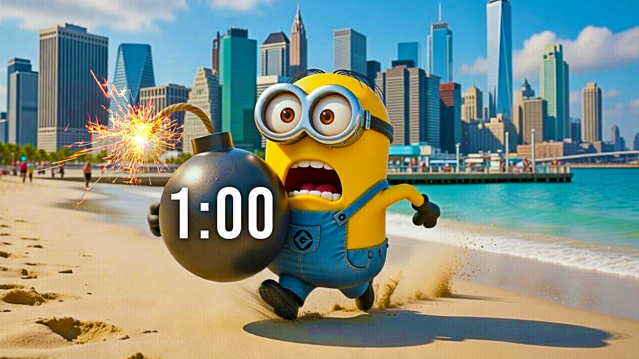 Minions Trying to Defuse a Bomb  | 1 Minute Timer | TSUNAMI