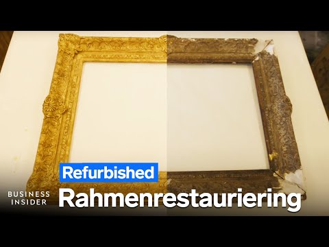 Wie ein 250 Jahre alter französischer Gipsrahmen fachgerecht restauriert wird | Refurbished