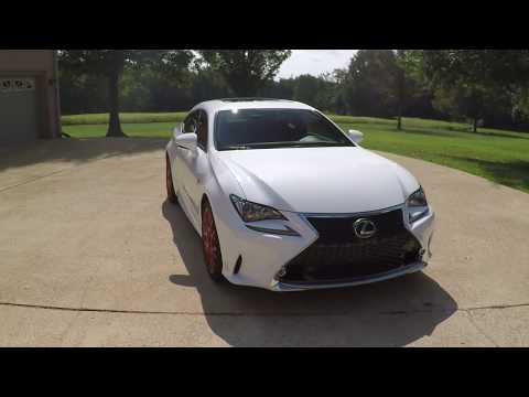West TN 2015 Lexus RC 350 F Sport pkg Pearl White Navigation used for sale info www sunsetmotors com