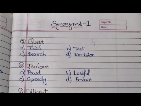 Most Important Synonyms | Part 1