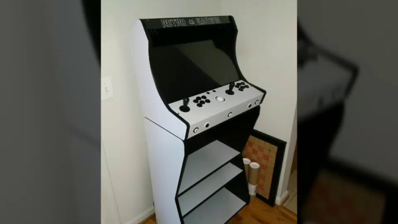 Bartop arcade stand with shelves