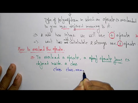 Learn Operator Overloading in c | Static Polymorphism | OOPs in C | Lec 32 | Bhanu Priya - Mind ...