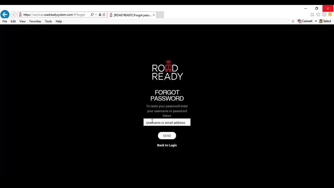 Login | Road Ready Advanced Telematics