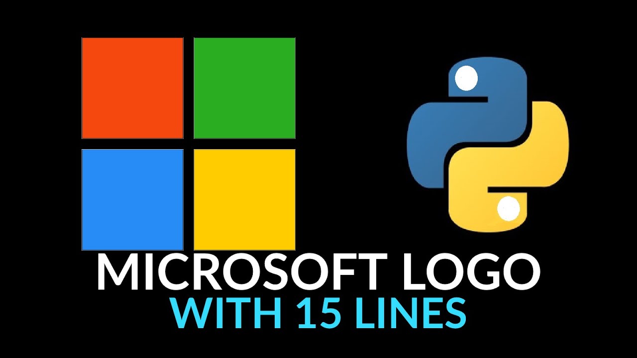Make Microsoft Logo in Python step by step