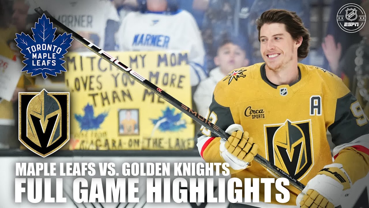 Toronto Maple Leafs vs. Vegas Golden Knights | Full Game Highlights | ESPN NHL
