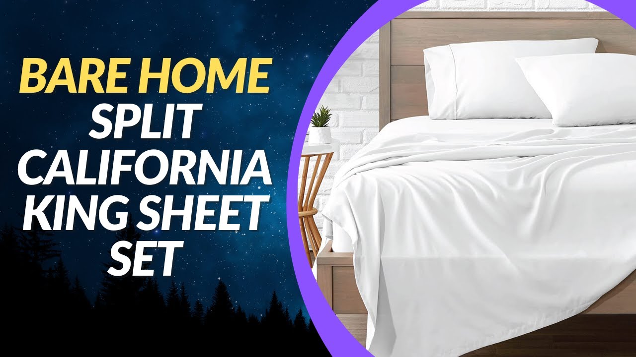 Bare Home Split California King Sheet Set