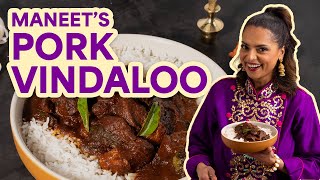 How To Make Maneet Chauhans Pork Vindaloo | Maneets Eats | Food Network - Cooking Videos