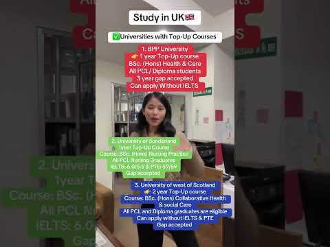π Study in the UK π¬π§ | Top-Up Courses for PCL & Diploma Holders! π