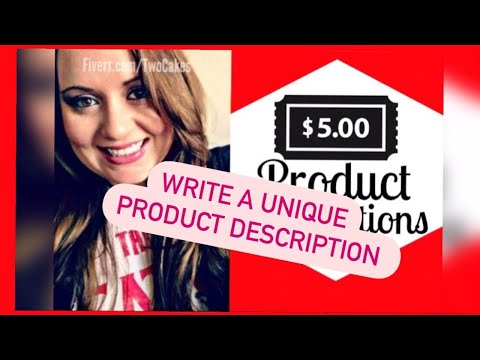 I will write a unique product description