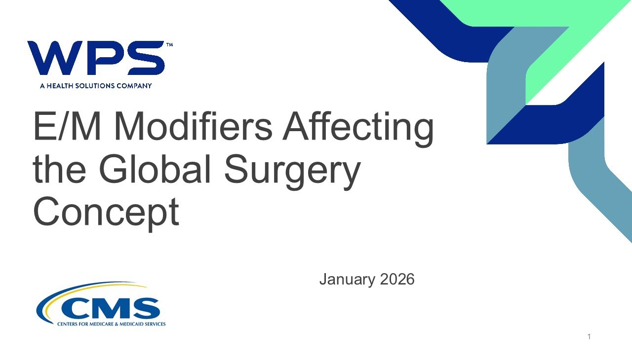 E/M Modifiers Affecting the Global Surgery Concept