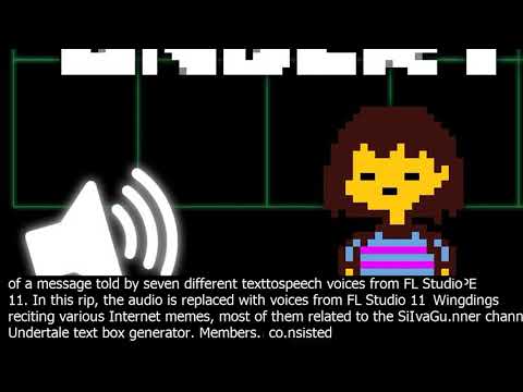 Undertale text box generator - startsugar