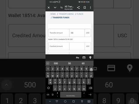 How to Transfer Funds using XS. com broker