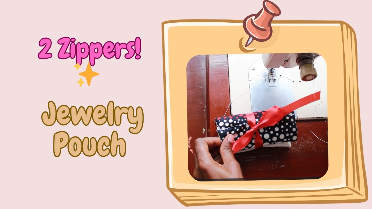 You NEED This Jewelry Pouch! ✨ 2 Zippers + Ring Holder (Easy DIY)