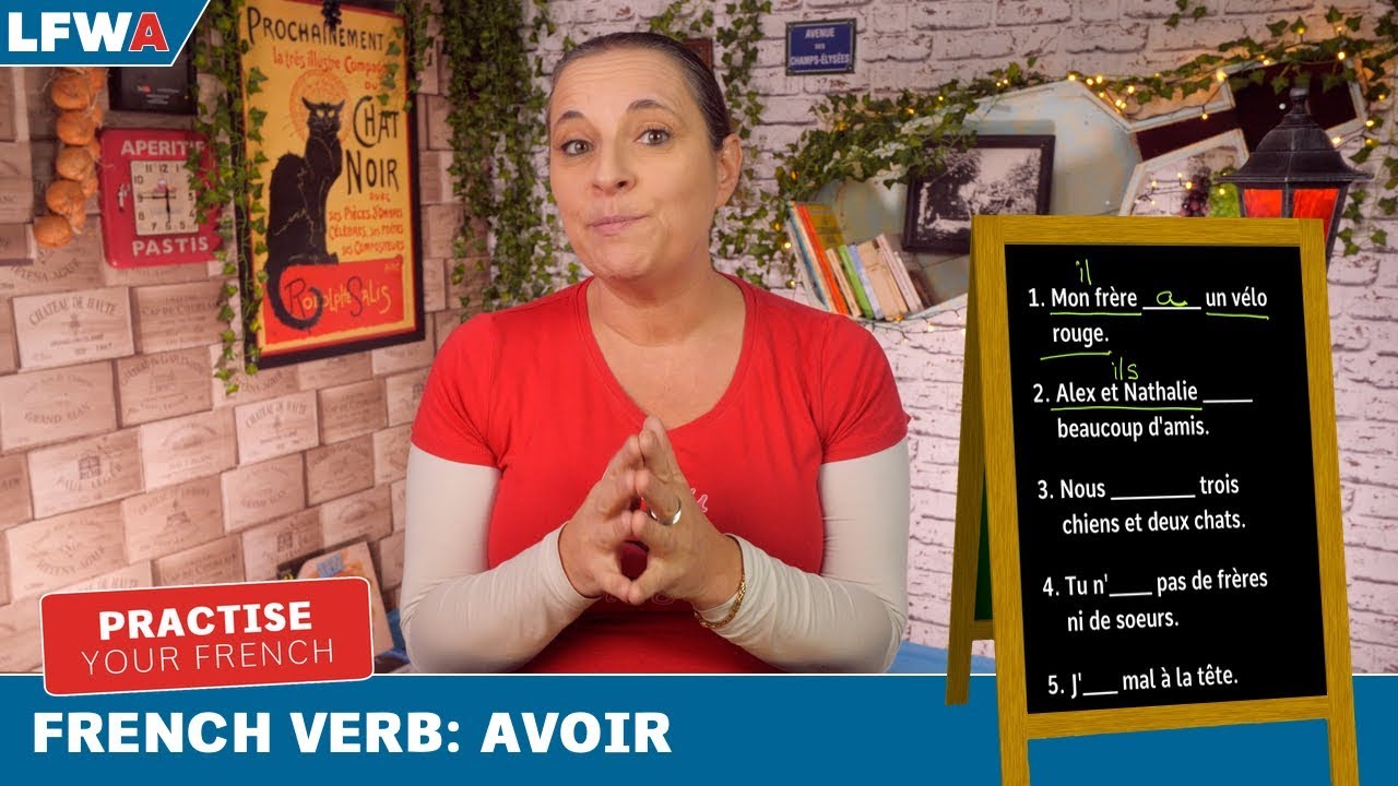 Practise your French verb AVOIR (TO HAVE)