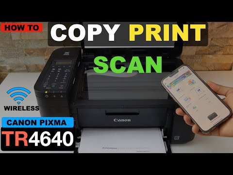 Canon Pixma TR4640 Copy, Print & Scan Video.