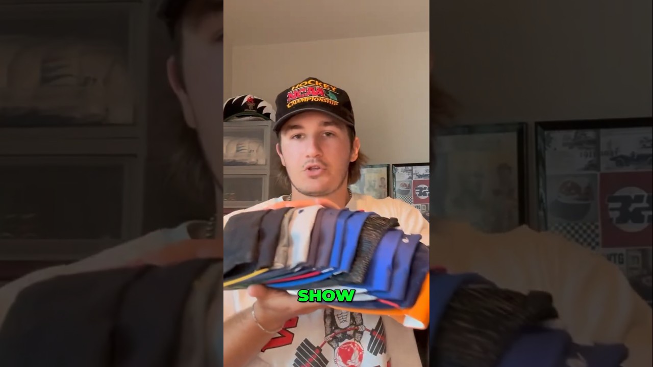 I bought a lot of 12 vintage, snapback hats!! New video on my channel. #Vintagehats #snapbacks #VTG