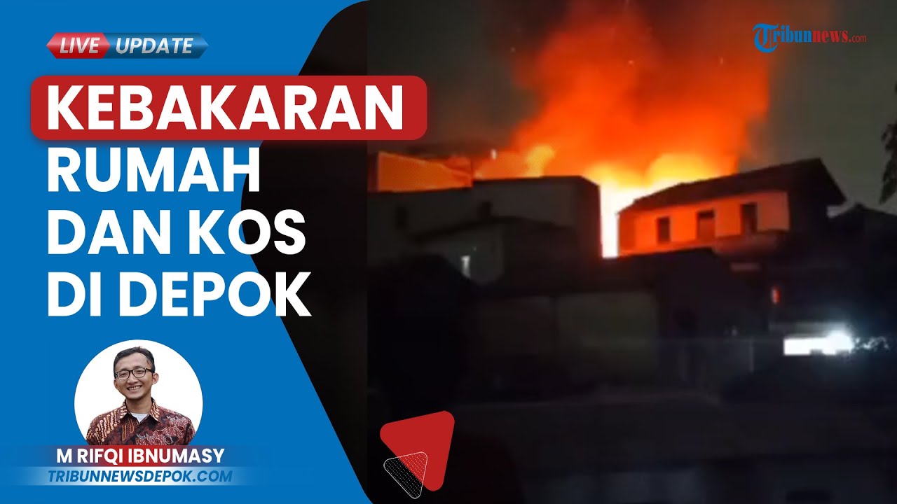 Rumah dan Kos-kosan di Gang Sempit Kota Depok Kebakaran, Petugas Damkar Kesulitan Jangkau Titik ...