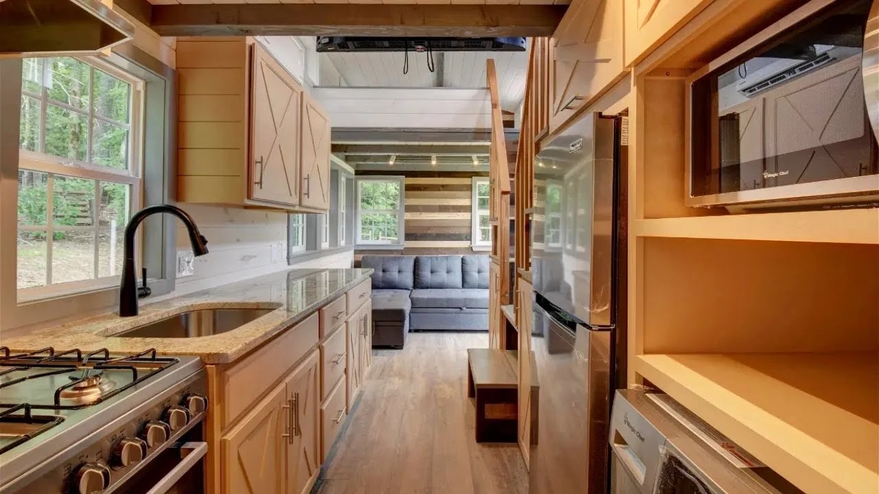Incredibly Craftsman New 24 Foot Tiny Heavenly Hideaway House for Sale