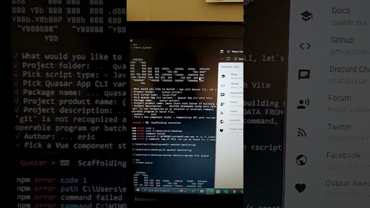 set up QUASAR framework