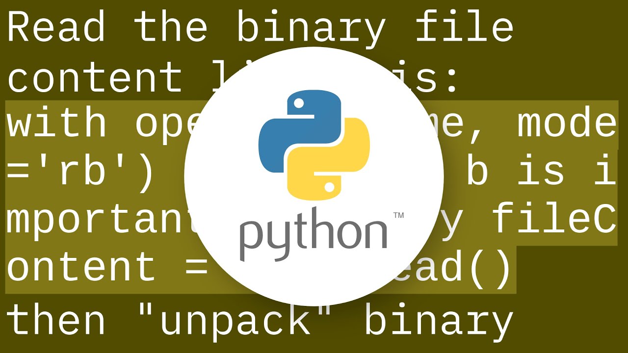 Reading a binary file with python